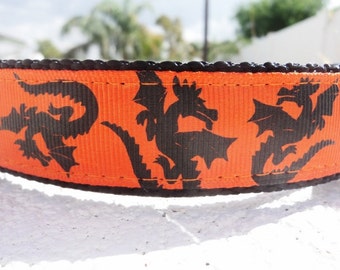 Dragon dog collar | Etsy