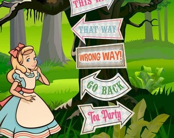 Alice In Wonderland This Way That Way Signs @aliceinwonderlandlc