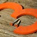 Burnt Orange Powder Coated Aluminum Numbers with matching