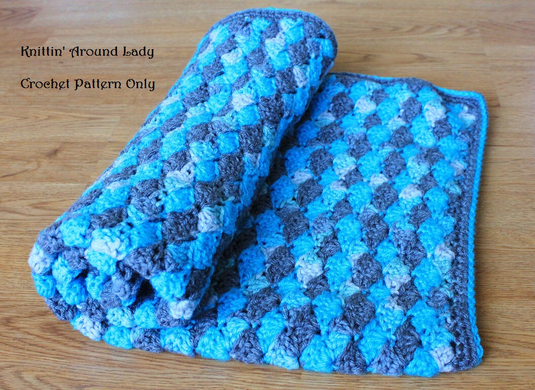 Shell Stitch Baby Afghan Crochet Pattern by Knittin' Around Lady from ...