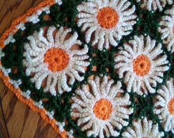 Daisy afghan | Etsy