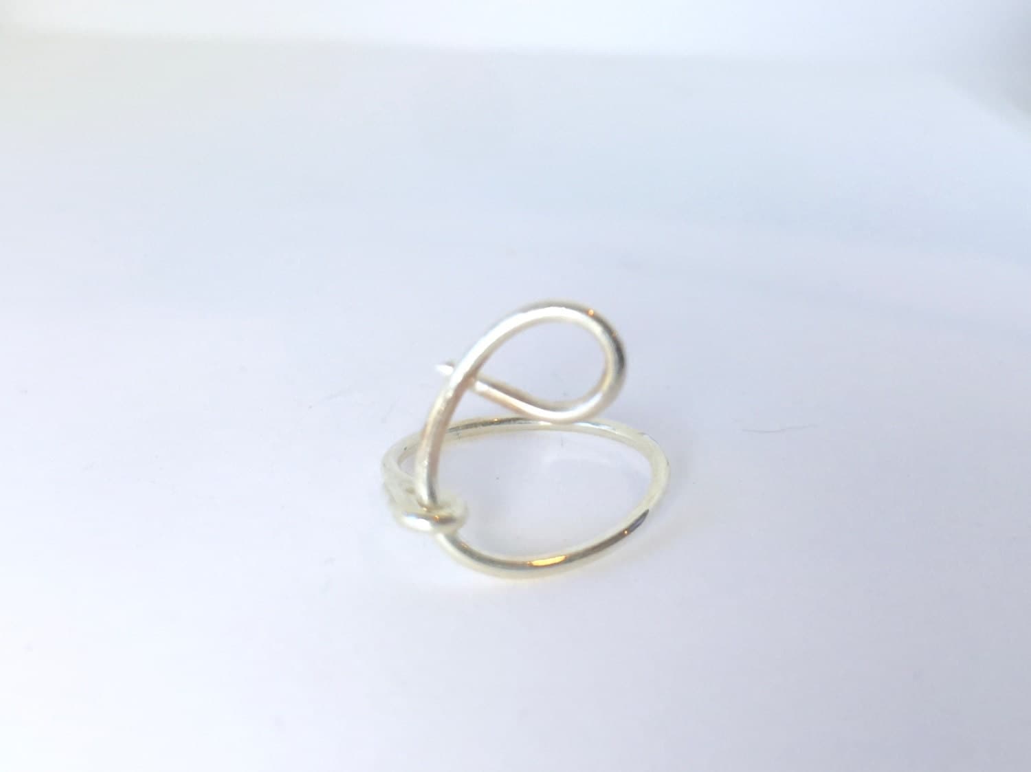 Letter C ring sterling silver size 6 Lilyb444 etsy