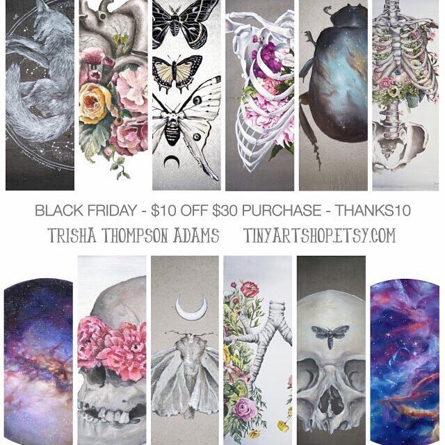 paintings prints by Trisha Thompson Adams by tinyartshop on Etsy