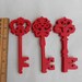 50 Cardstock Skeleton Keys. 5 inch. CHOOSE YOUR by TreeTownPaper
