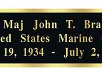 Military name plate | Etsy