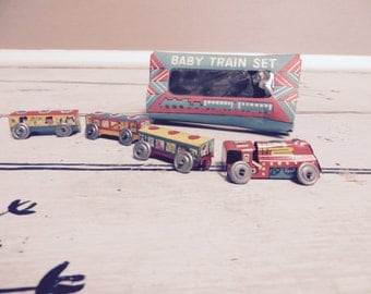 Miniature train set | Etsy