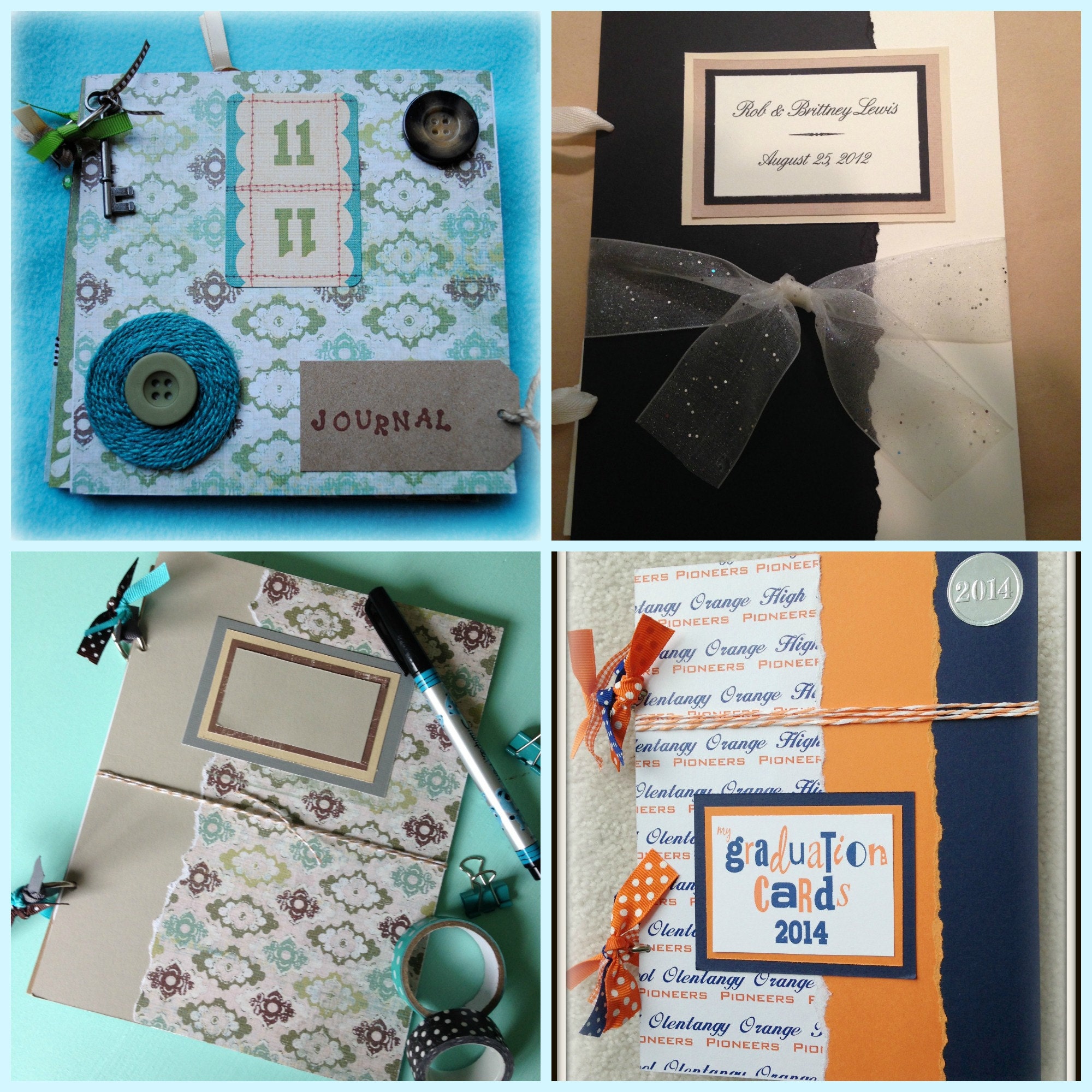 Unique albums journals keepsakes and gifts. by TurquoiseAndTrine