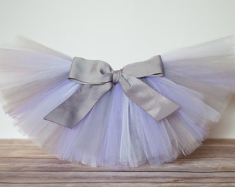 Grey tutu 'Charlotte' gray baby tutu Newborn tutu baby