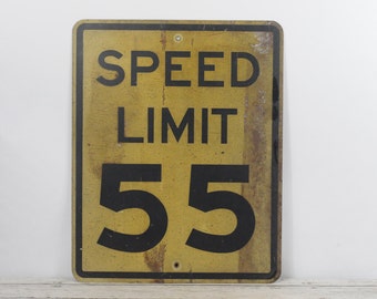 Vintage speed limit sign – Etsy