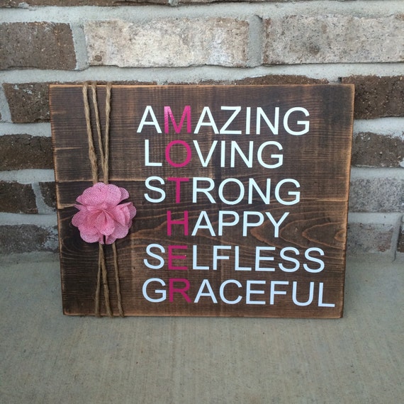 Rustic Mother's Day Gift / Mother of the Bride by milliesattic123