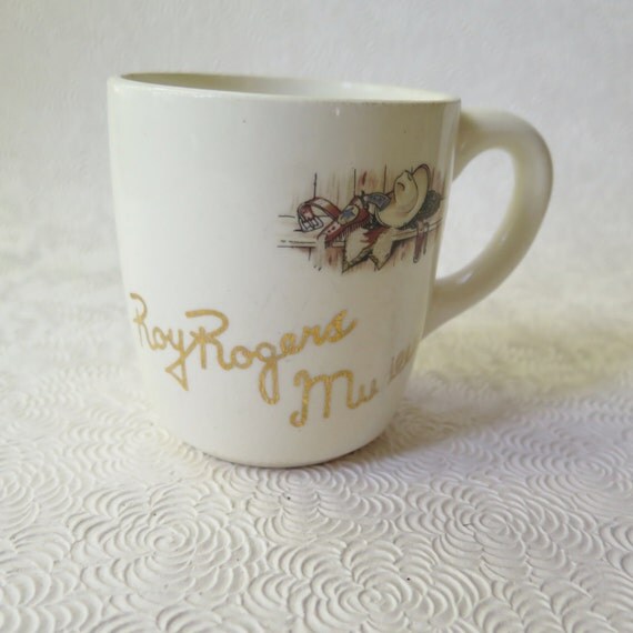 Roy Rogers Trigger Coffee Cup Mug Museum Souvenir Western