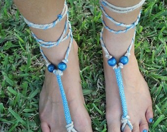 Hemp barefoot sandal | Etsy