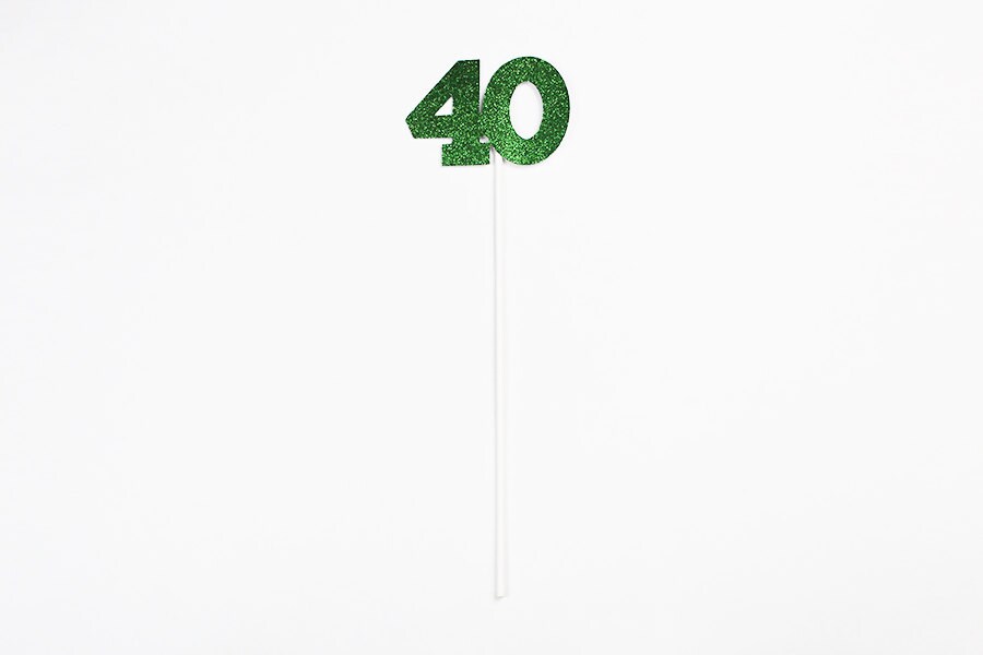 40th Birthday Centerpiece Stick 40th Anniversary Centerpiece