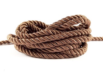 Royal Blue 5mm Twisted Rayon Satin Rope Silk Braid Cord 3