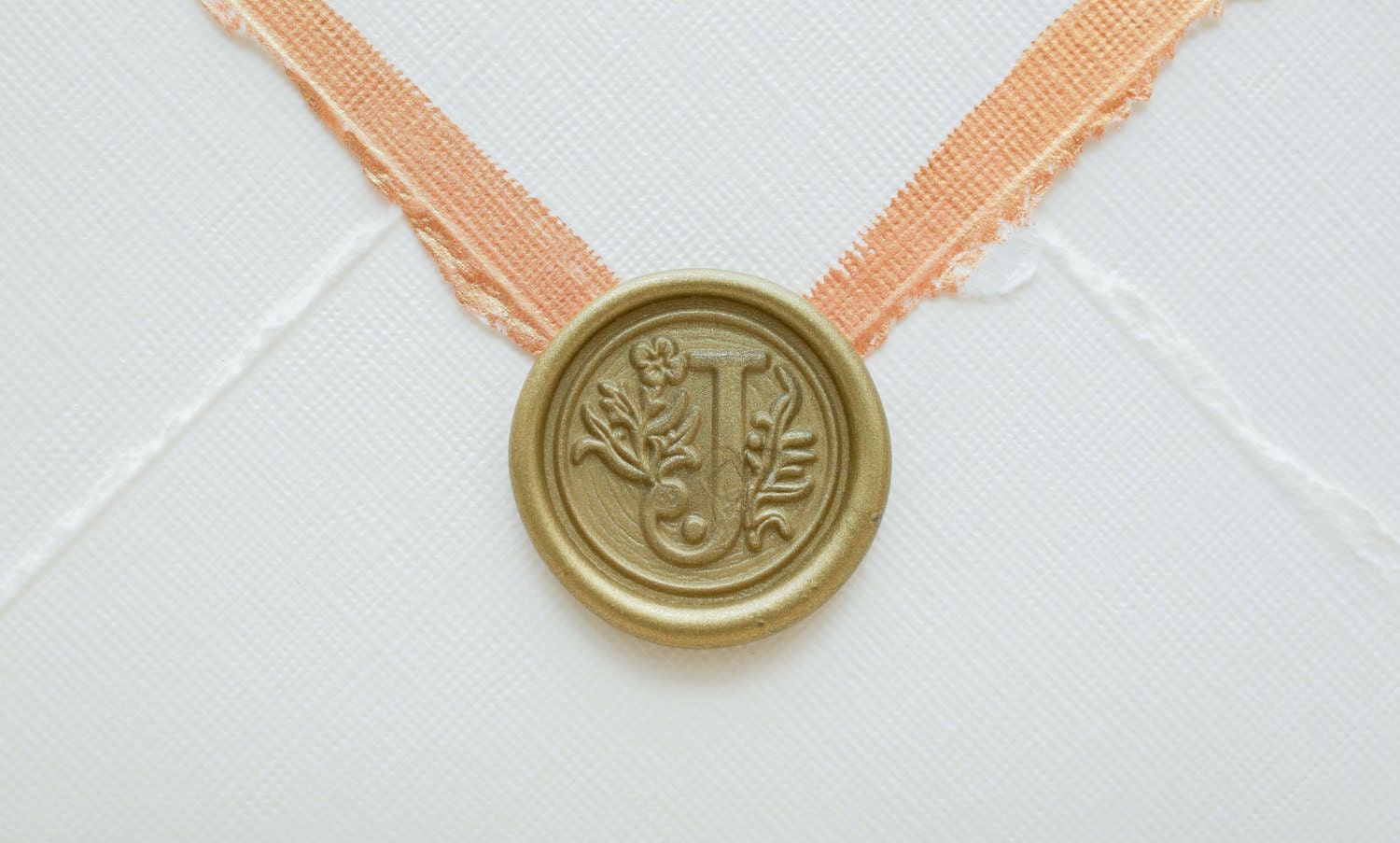 J Wax Seal Stamp Sticker for letters and envelopes initial