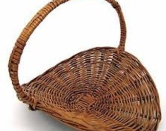 Large flat basket | Etsy