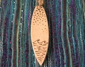 Crochet and Wood burned/pyrography pieces. by MagicMoonDesign