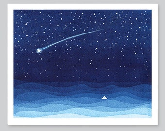 Falling star | Etsy