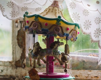 Unique creepy carousel related items | Etsy