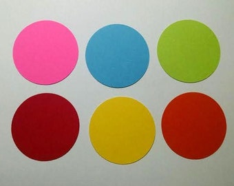 Cardstock circles | Etsy