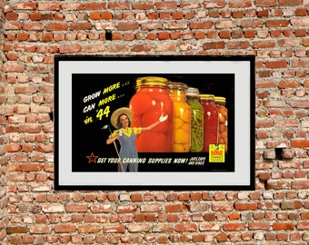 Reprint of a WW2 Food Rationing Chart Poster by VPCompany on Etsy