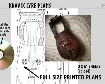 Instruments plans and accessories by Thelyreshop on Etsy