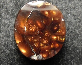 Beautiful fire agate cab E0449 by YMCOMPANYGEMSTONES on Etsy