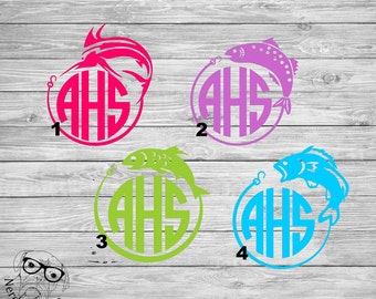 Fishing decal | Etsy
