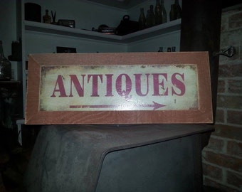 Antiques sign | Etsy
