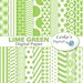 Lime Green Digital Paper Pack Lime green scrapbook by DigitalWork