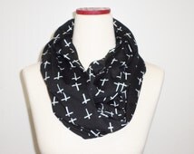 Unique cross infinity scarf related items | Etsy