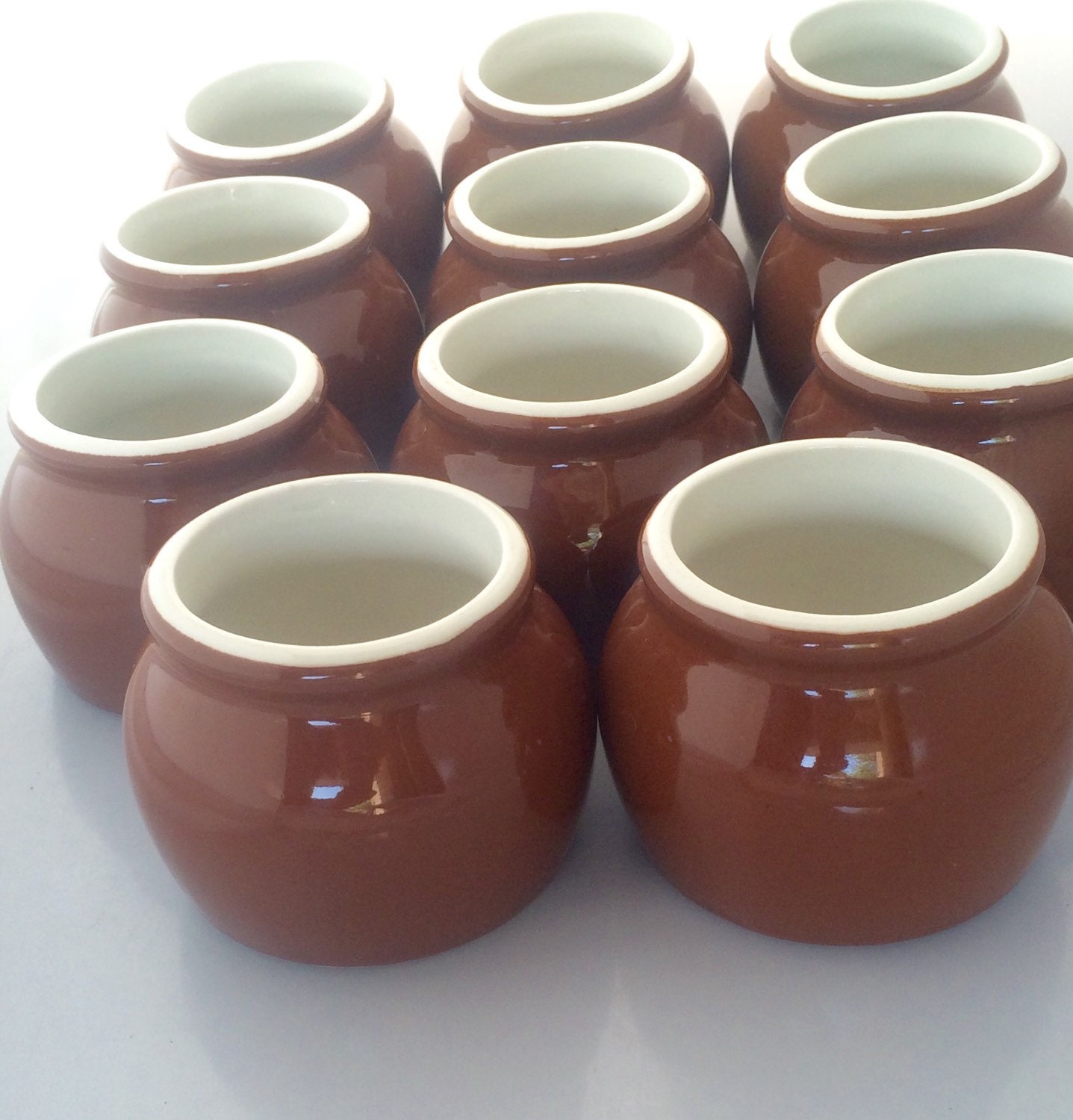 Vintage Hall Bean Pot 461 Brown Pottery Individual Crock