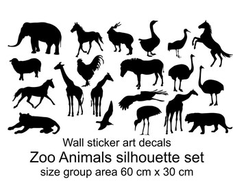 Unique zoo animal decal related items | Etsy
