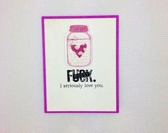 Awkward love card | Etsy