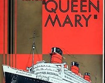 Queen mary poster | Etsy