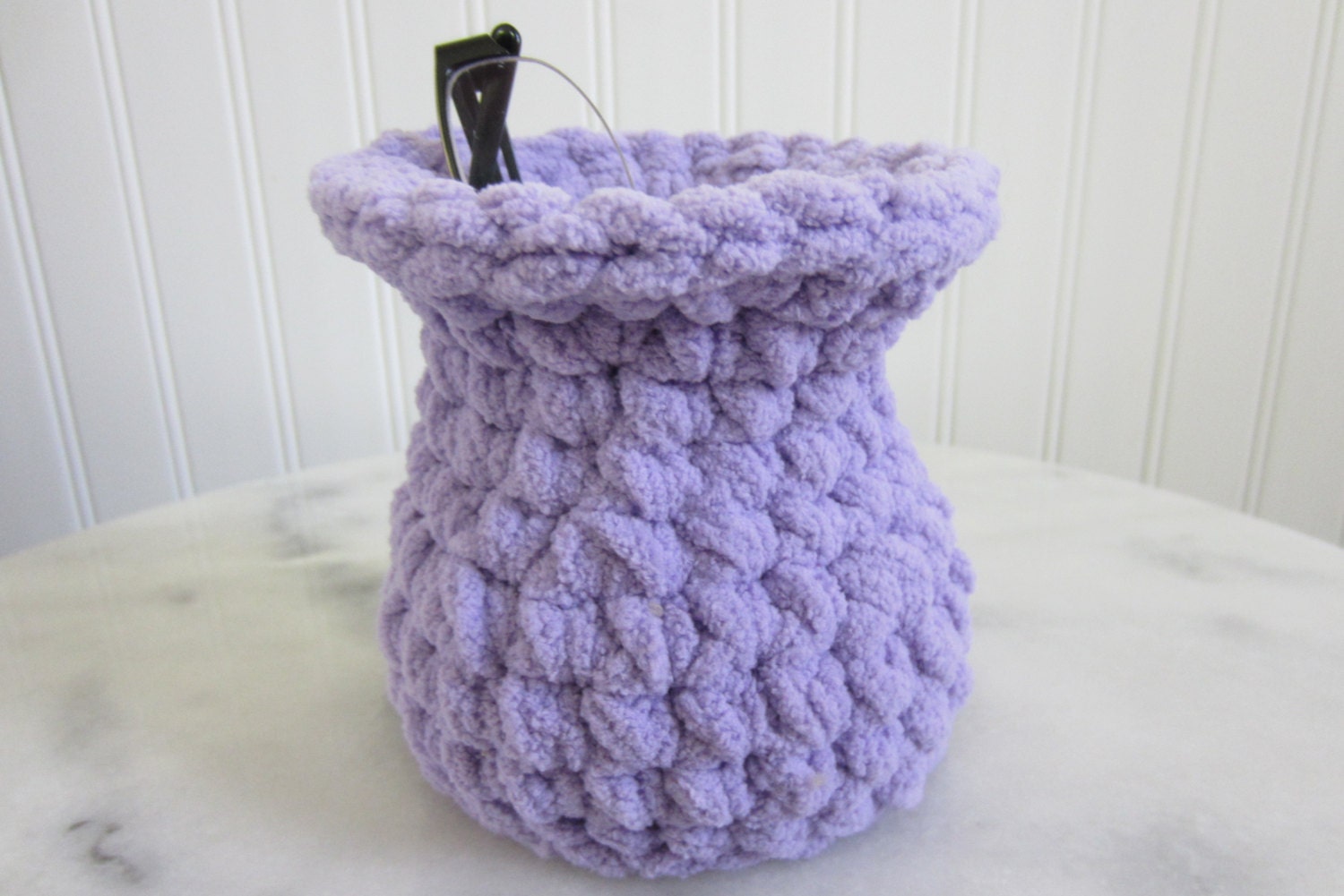 Upright Eye Glass Holder Reading Glasses Case Crocheted