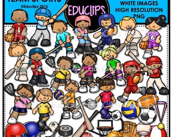 Sports clip art | Etsy