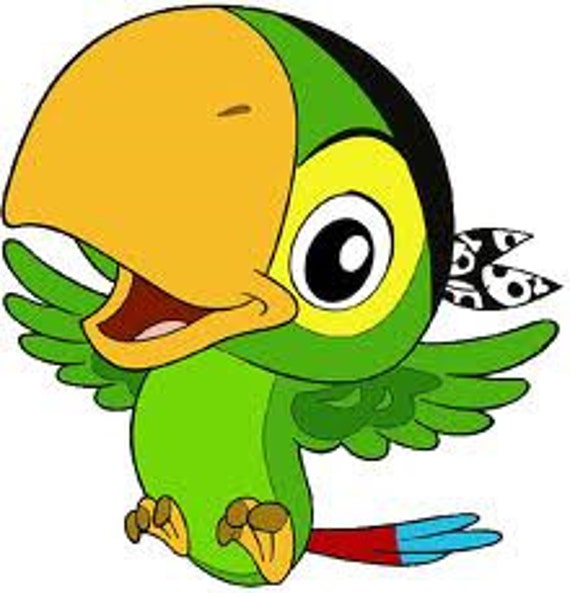 Skully Parrot Jake the Neverland Pirate Bird Disney Junior