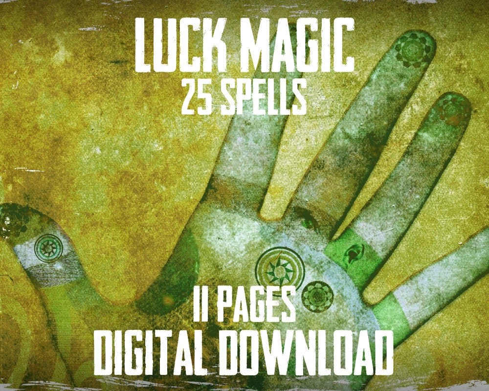 25 Luck Spells 11 Pages Witchcraft Wicca Charmed by MyGrimoire
