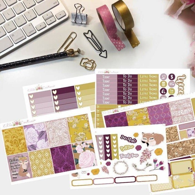 Handmade custom designs: Planner Stickers by EllaCouturebyJessica