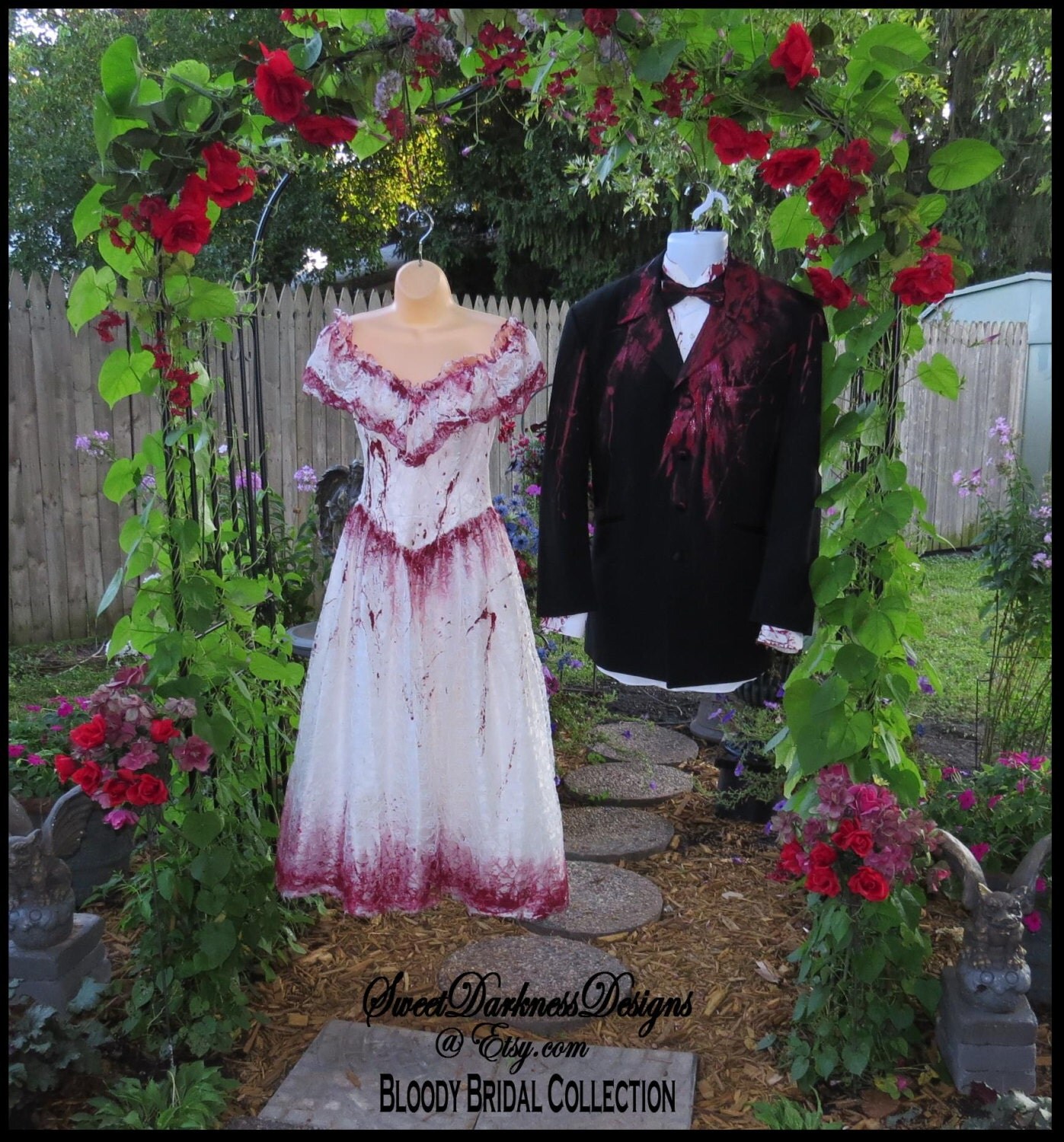 Vampire Costume Bloody Bride Zombie Bride by SweetDarknessDesigns