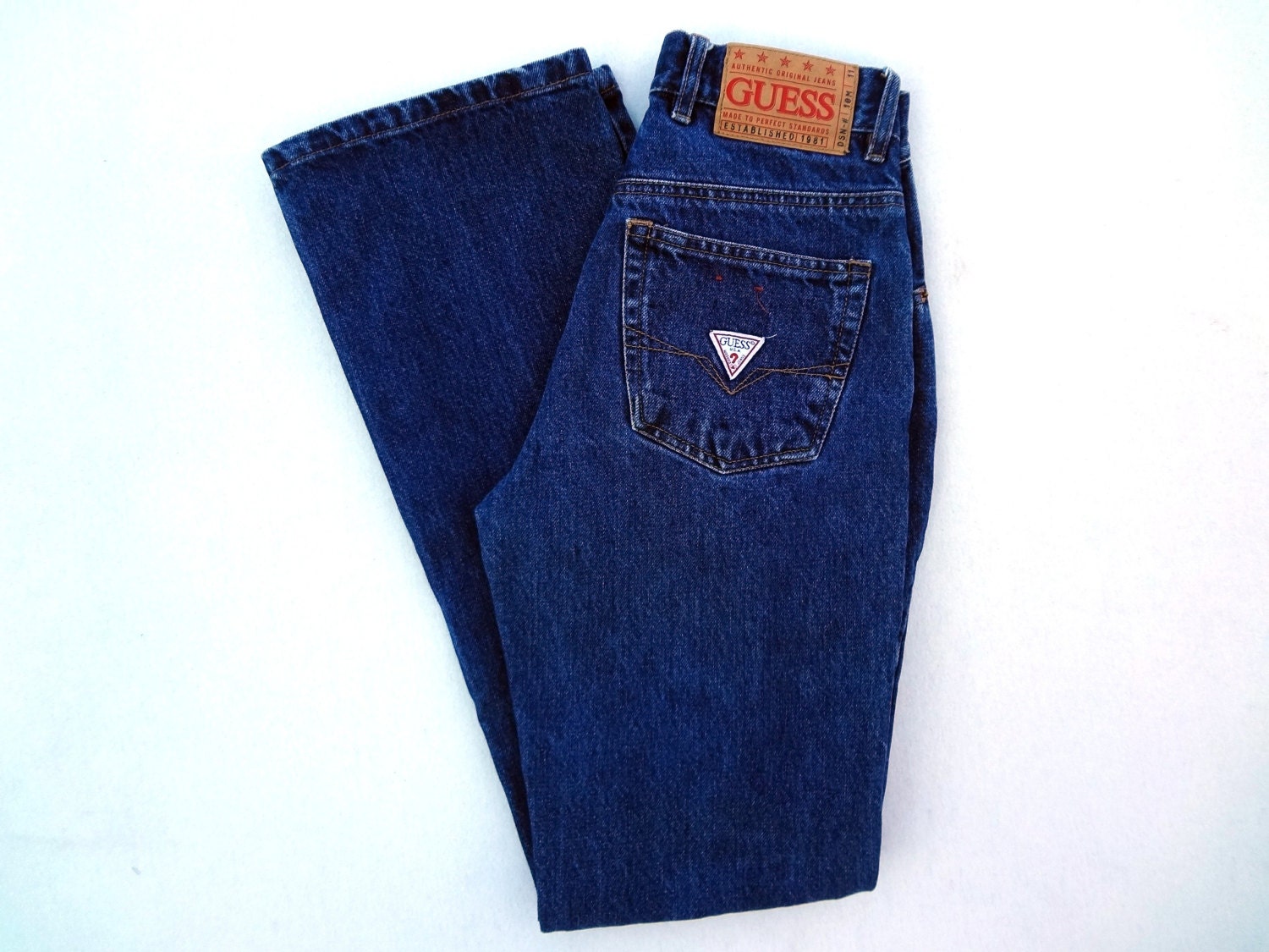 Vintage 90s Guess Jeans Size 26 High Waisted Jeans Dark