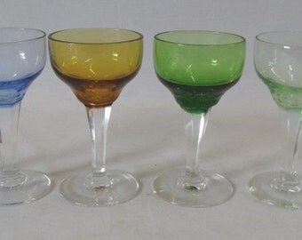 Unique colored stemware related items | Etsy