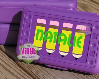 Purple pencil box | Etsy