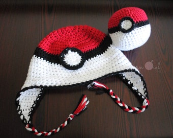 Pokeball hat | Etsy