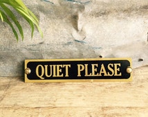 Popular items for quiet please on Etsy