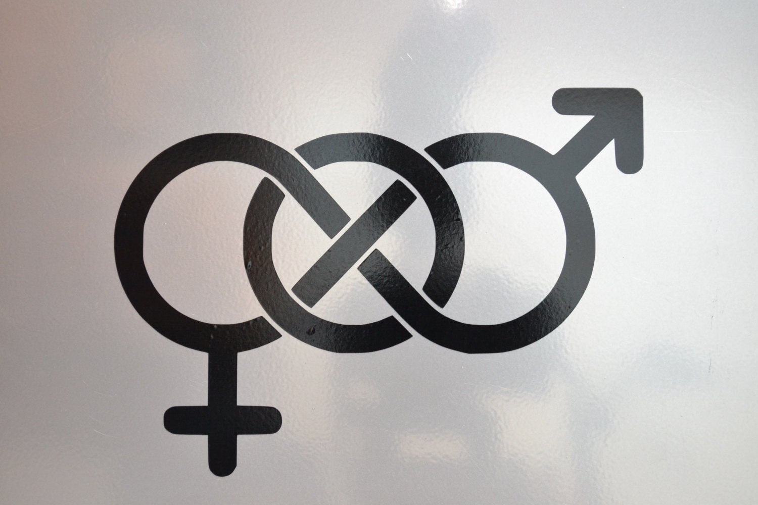 Window Decal Bisexual Symbol 6 X 8 St 001c By Redmoonleatherworks