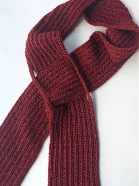 Items similar to Burnt Red Wrap Scarf on Etsy