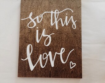 Standing sign love | Etsy