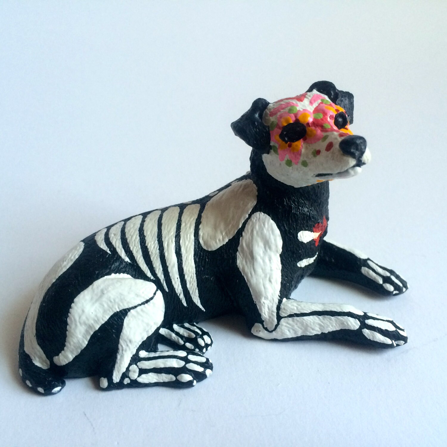 Day of the Dead Jack Russel Terrier figurine Dia de los